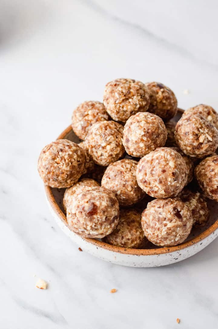 Date Almond Coconut Protein Balls - Notably Vegan