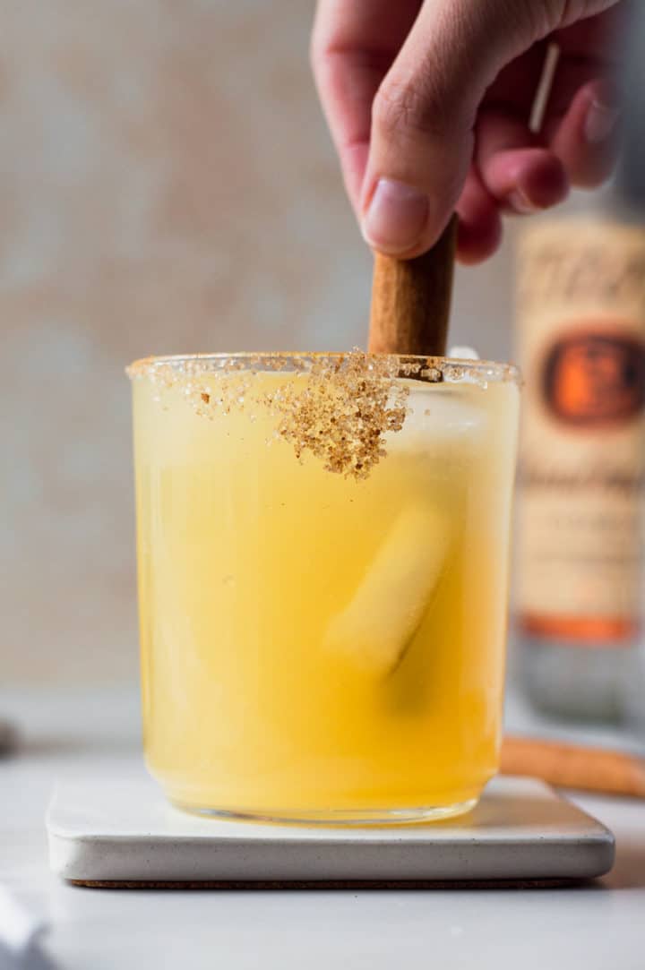 Apple Cinnamon Vodka Spritzer - Notably Vegan