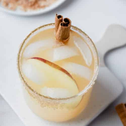 Apple Cinnamon Vodka Spritzer - Notably Vegan